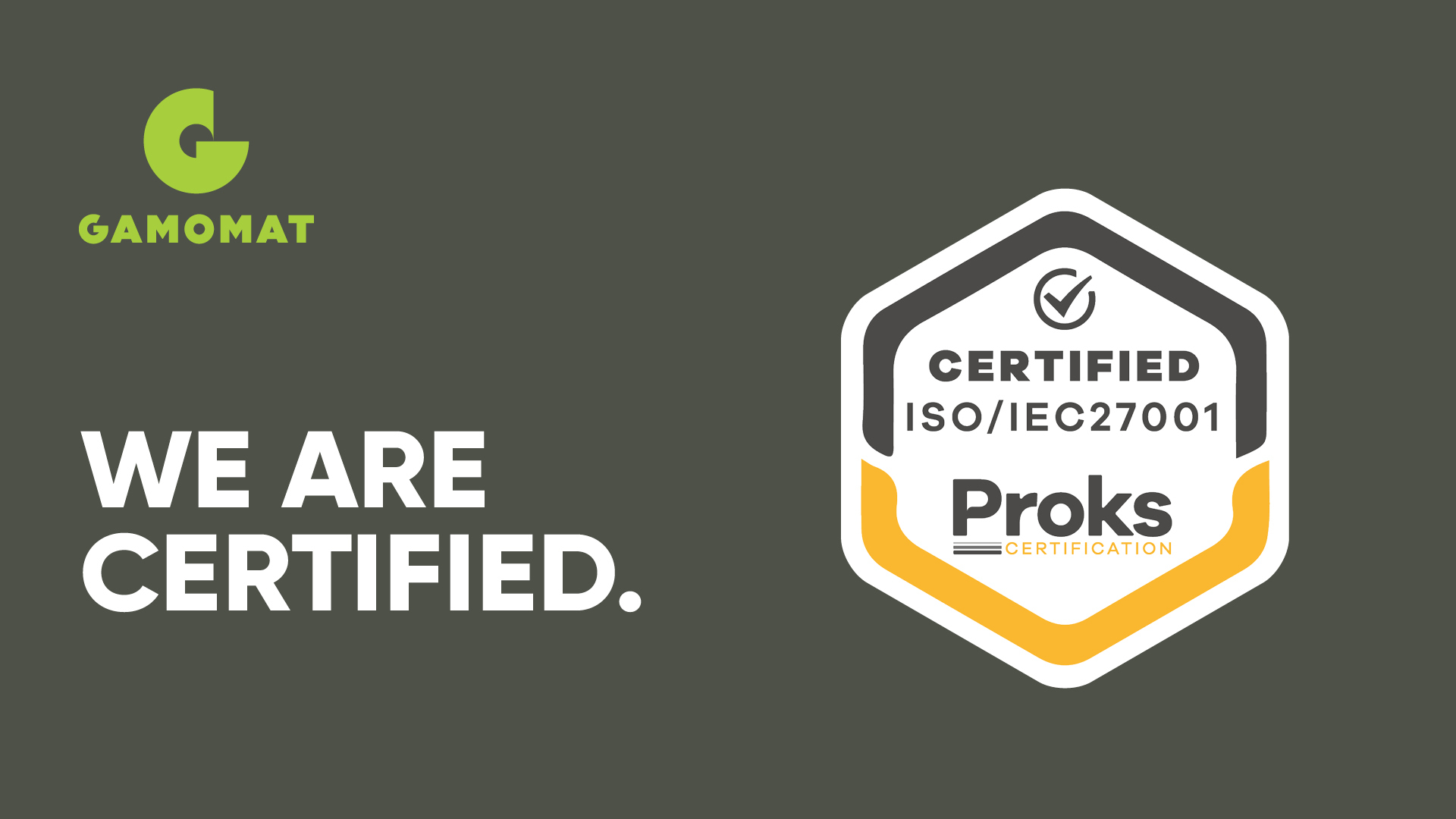 GAMOMAT Achieves ISO/IEC 27001:2022 Certification | iGaming Future